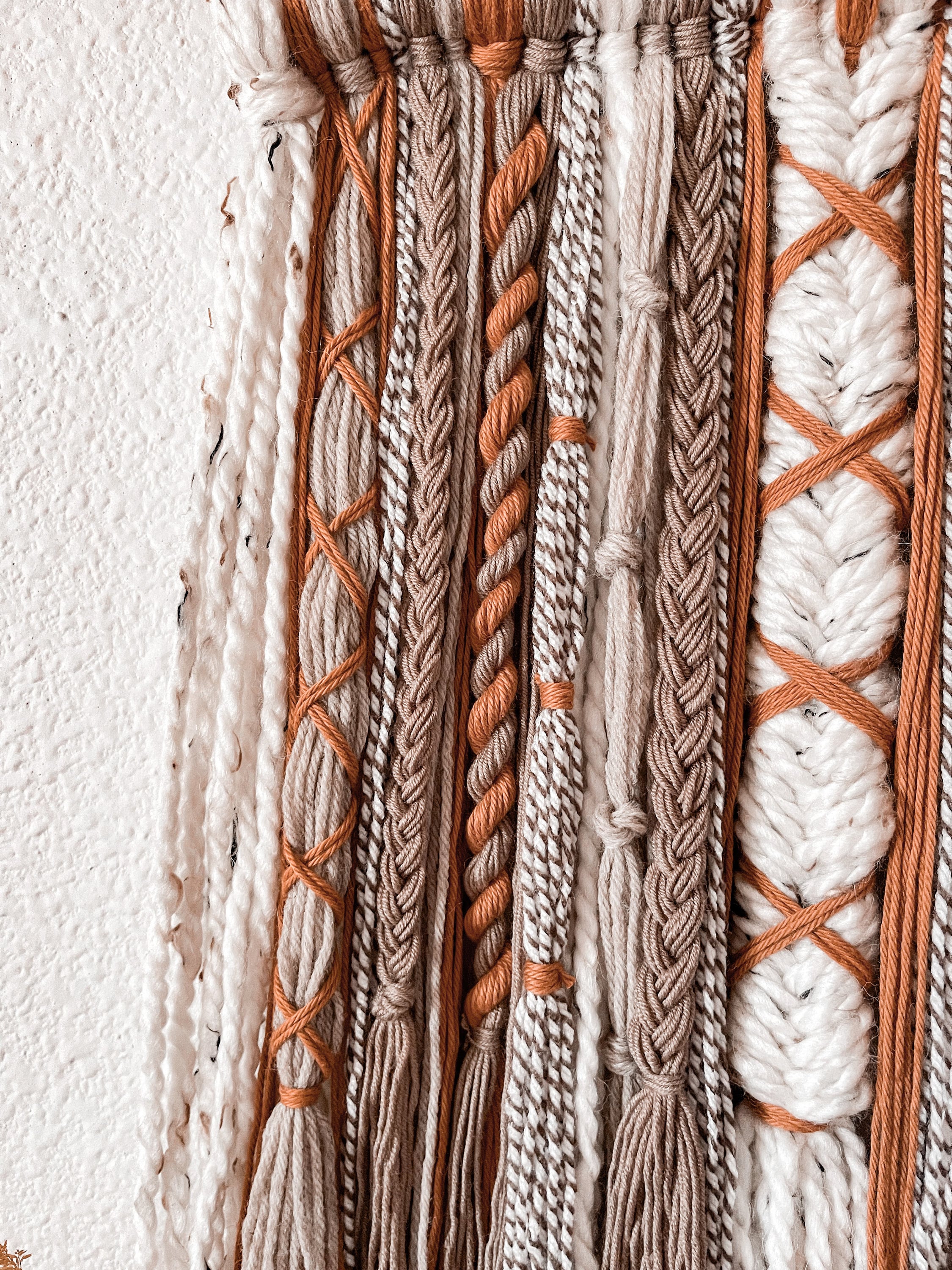 Boho Macrame Yarn Wall Hanging Macrame Yarn Wall Hanging Bedroom ...