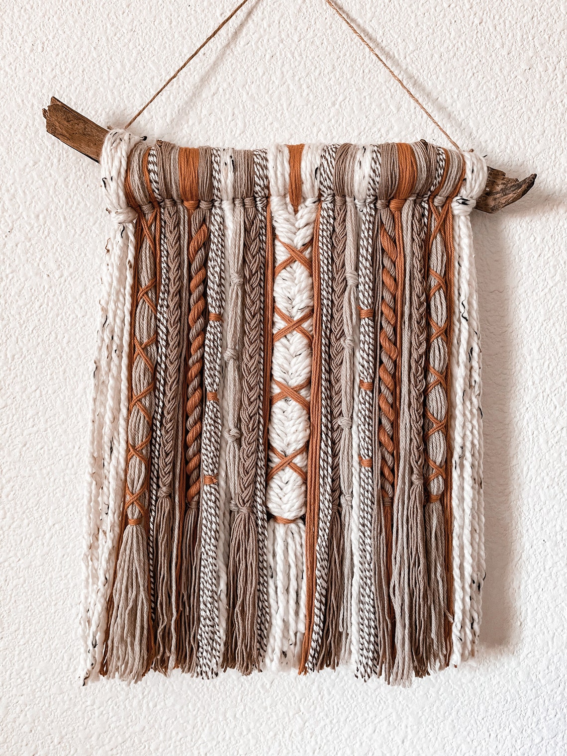 Boho Macrame Yarn Wall Hanging Macrame Yarn Wall Hanging Bedroom ...