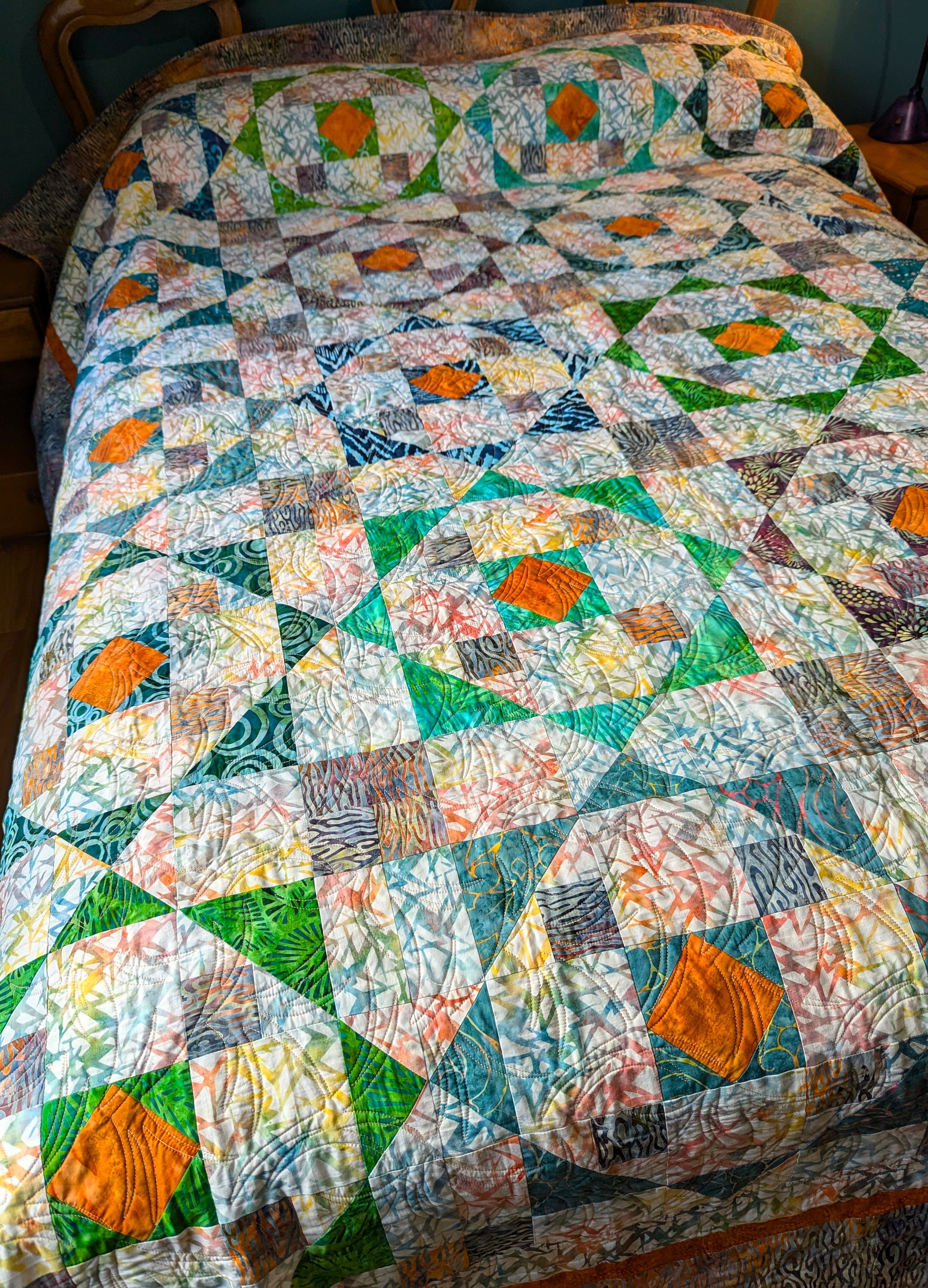 Warm Sparks Queen Quilt - Etsy