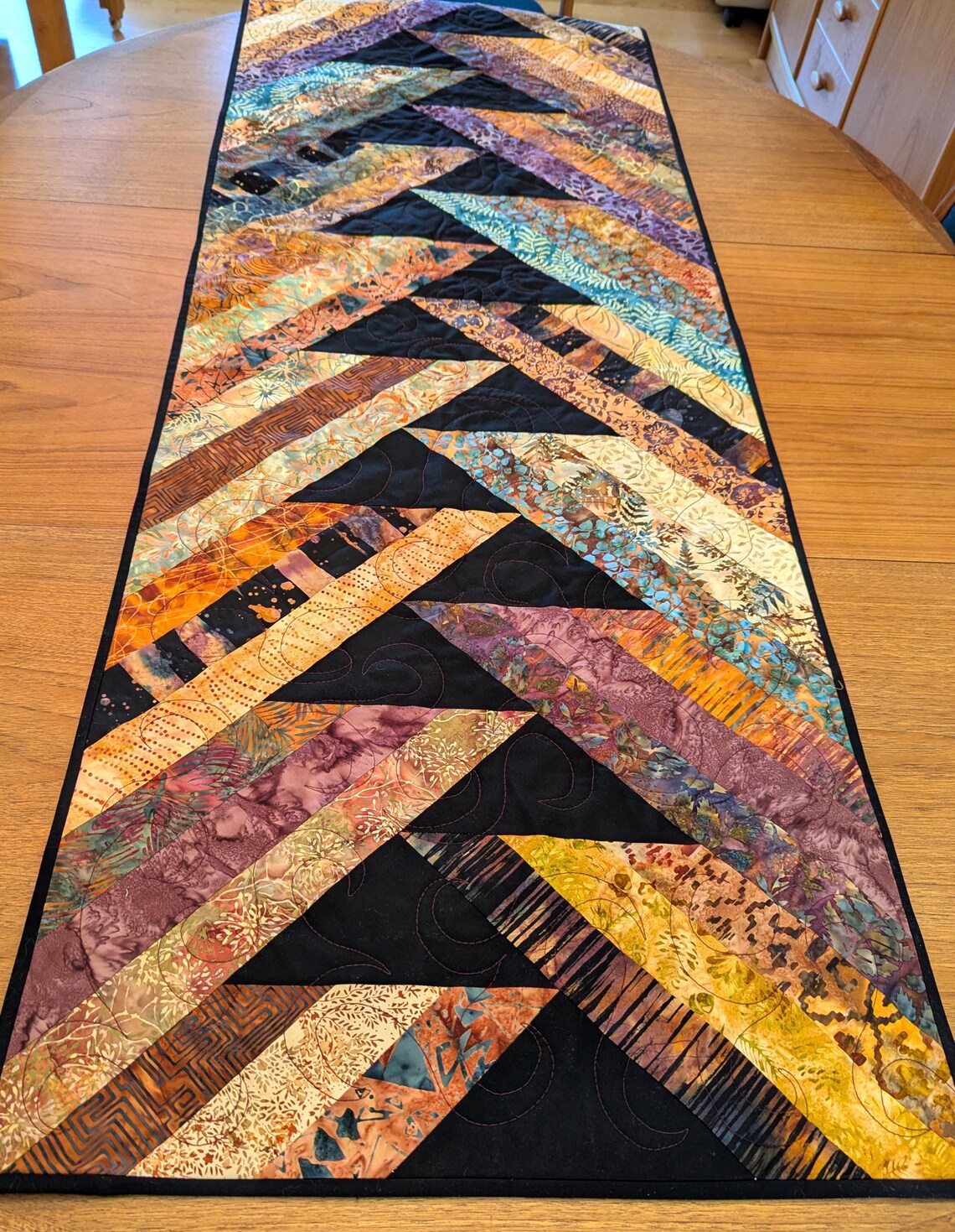 Herringbone Table Runner or Bed Runner - Etsy