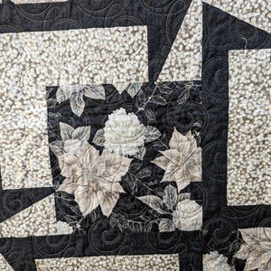 Winter Snow Flower Throw Quilt - Etsy