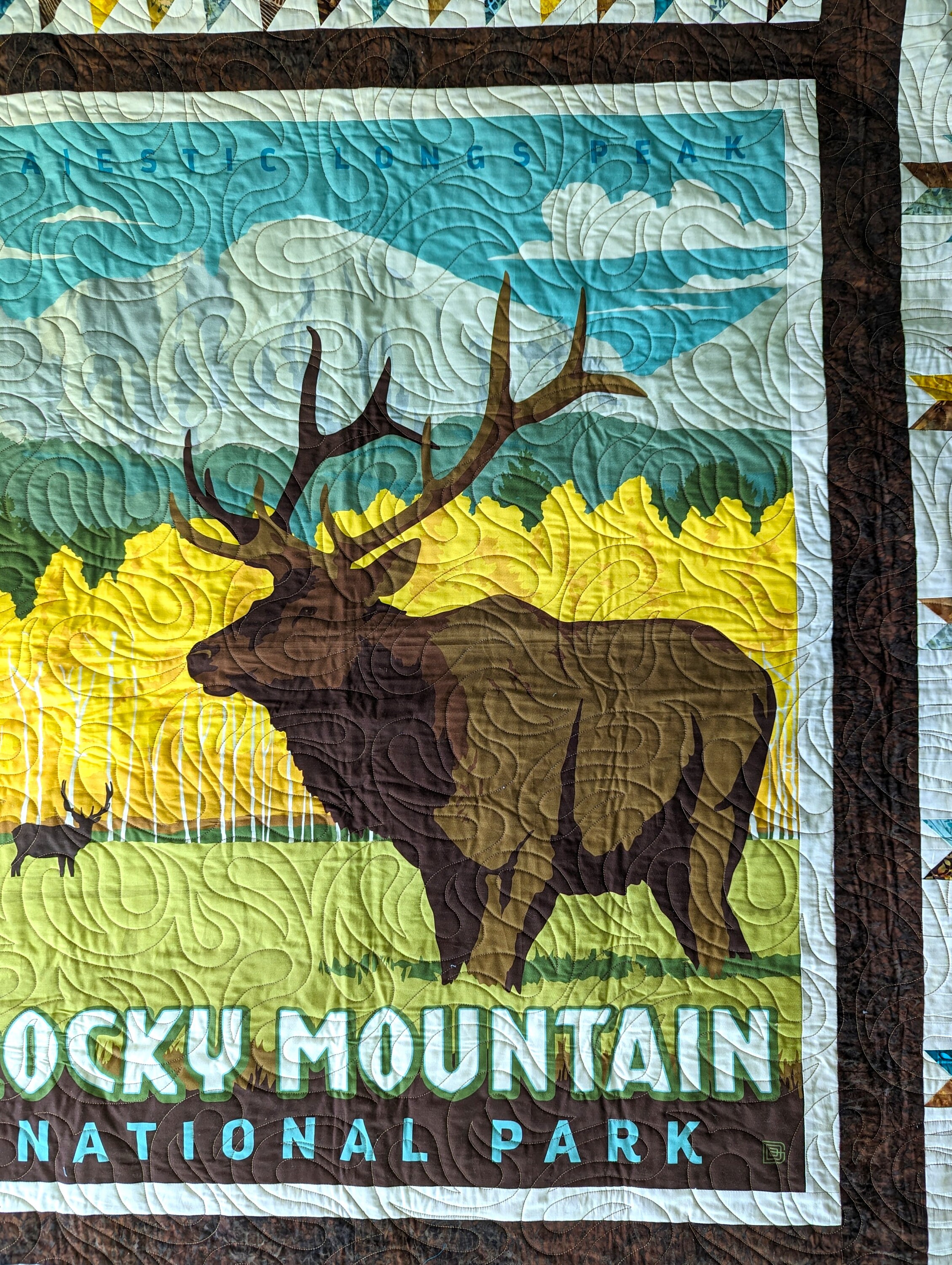 Rocky Mtn National Park Elk Double Bed Quilt - Etsy