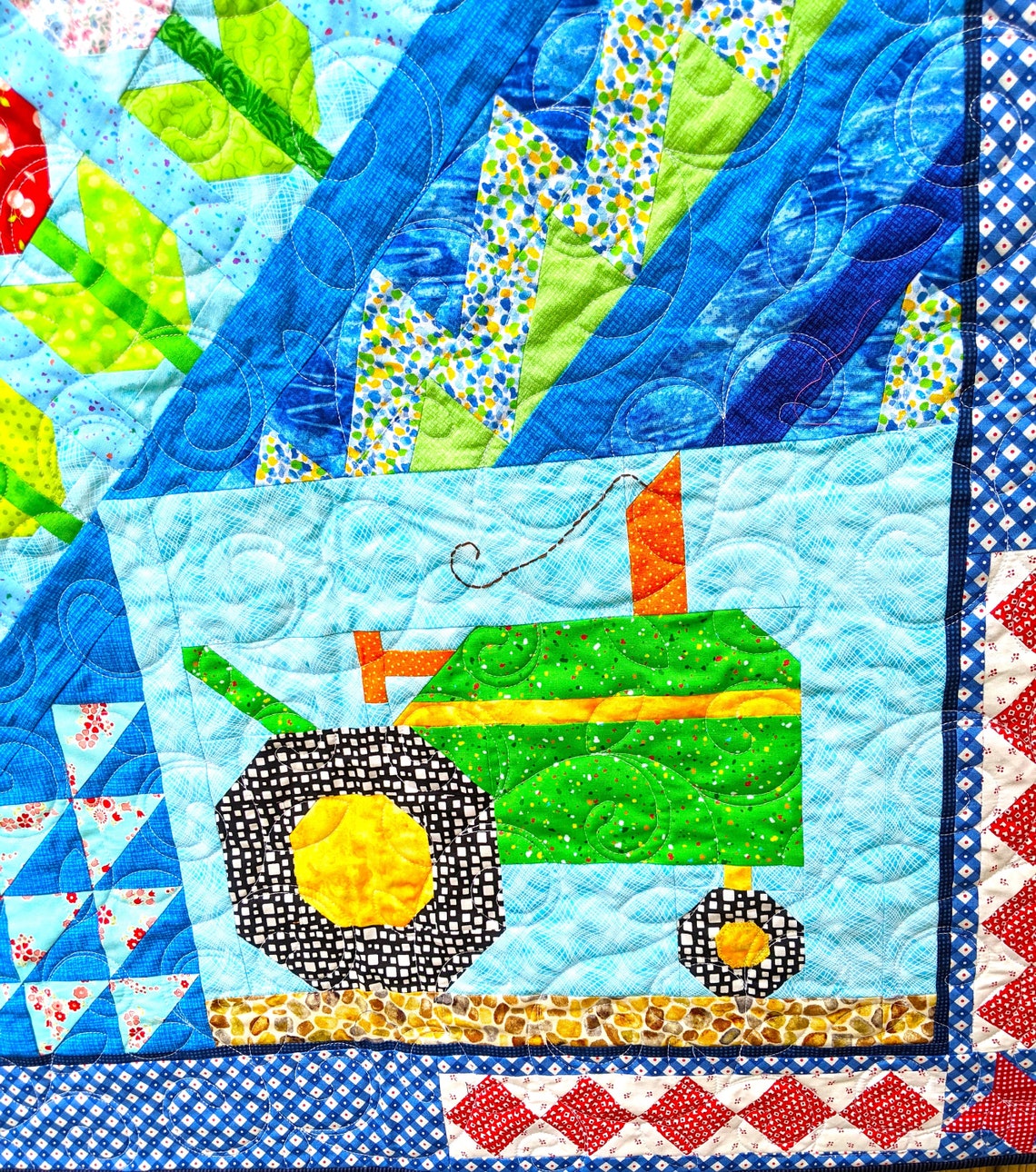 Life on the Farm Throw Quilt - Etsy