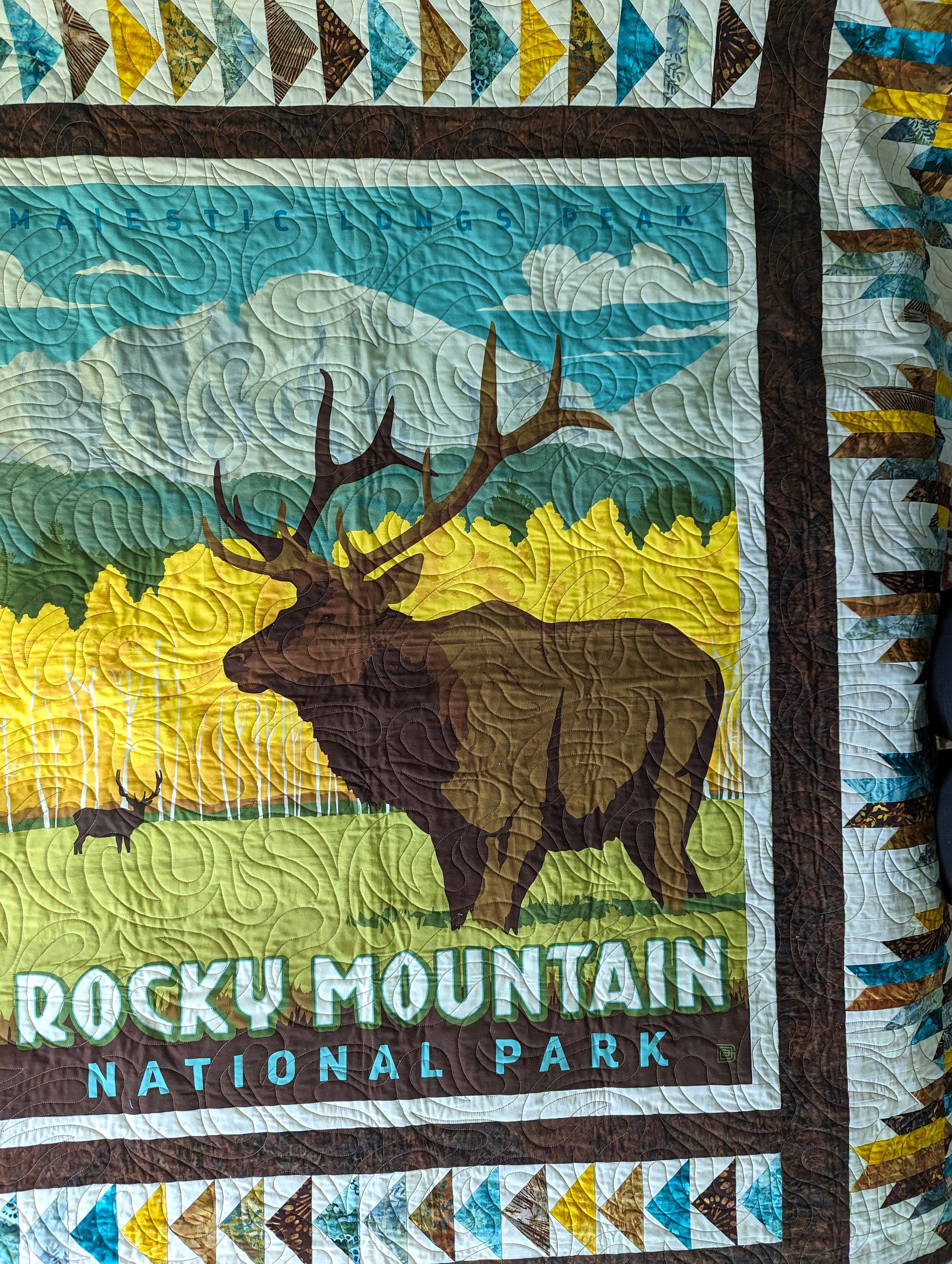 Rocky Mtn National Park Elk Double Bed Quilt - Etsy
