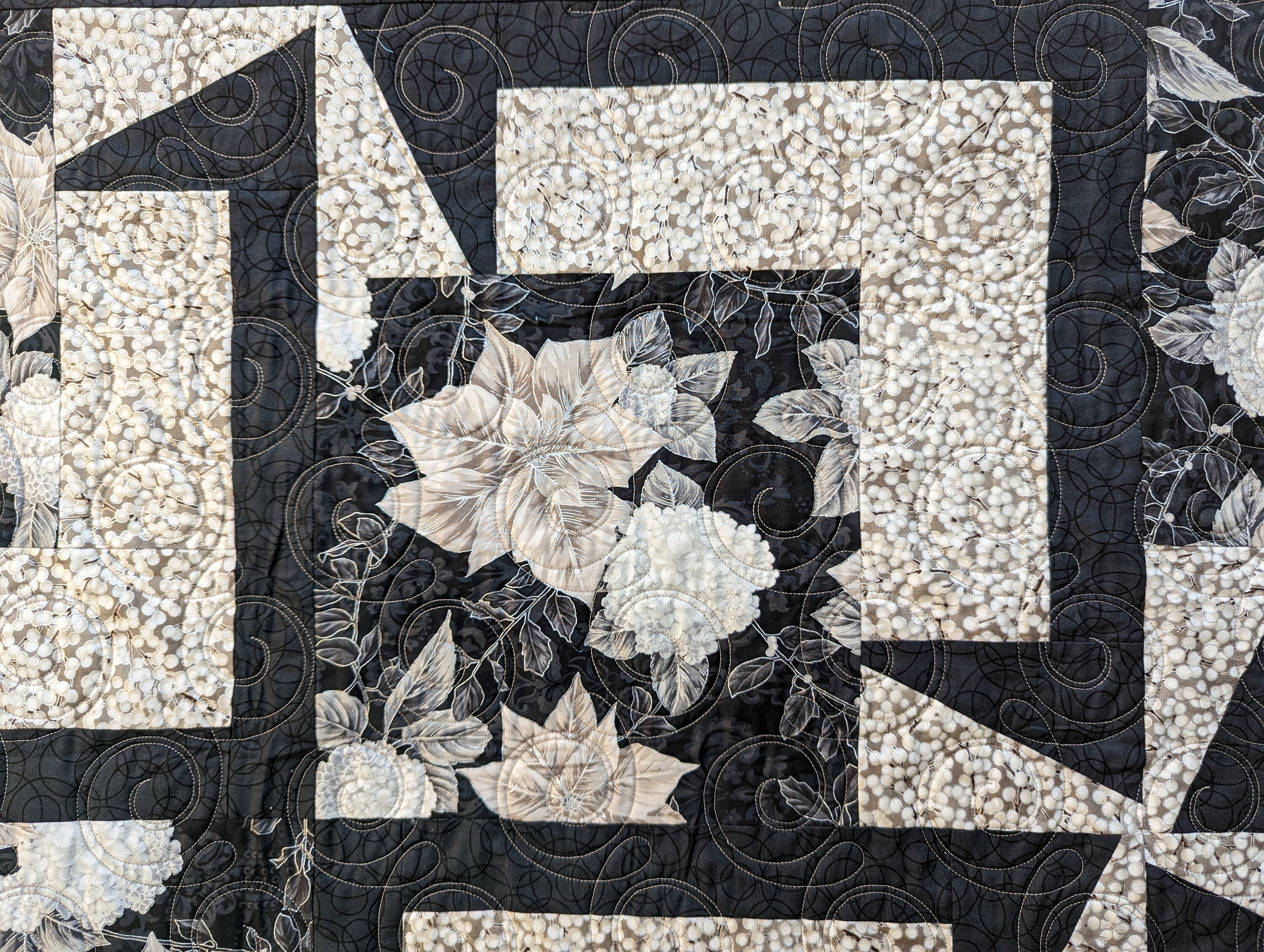 Winter Snow Flower Throw Quilt - Etsy