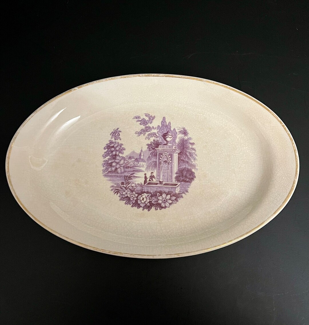 Vintage 1924 Homer Laughlin Oval Platter - Etsy