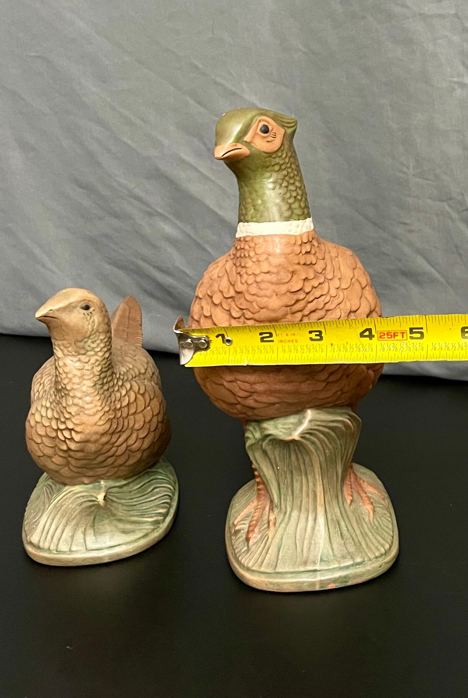 Pair of Vintage Ceramic Pheasants - Etsy
