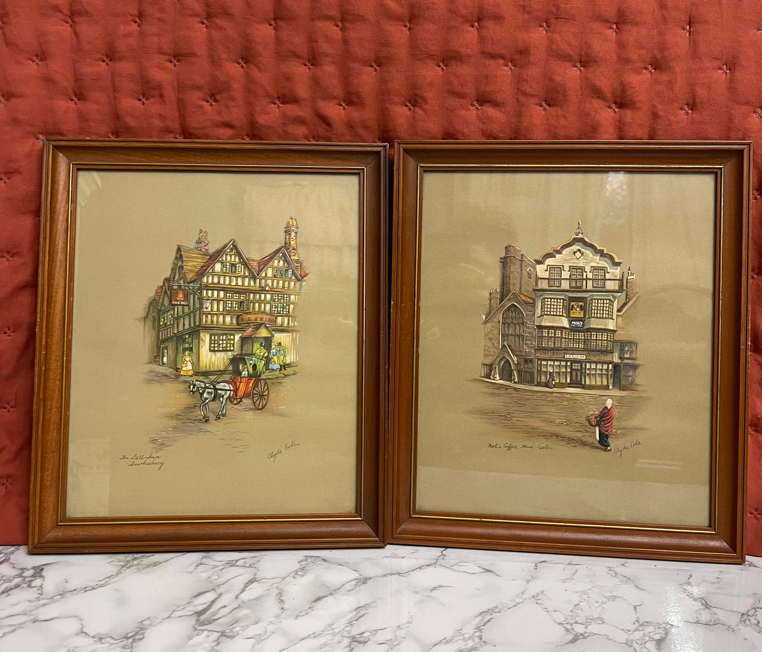 Two Signed Prints by Clyde Cole - Etsy