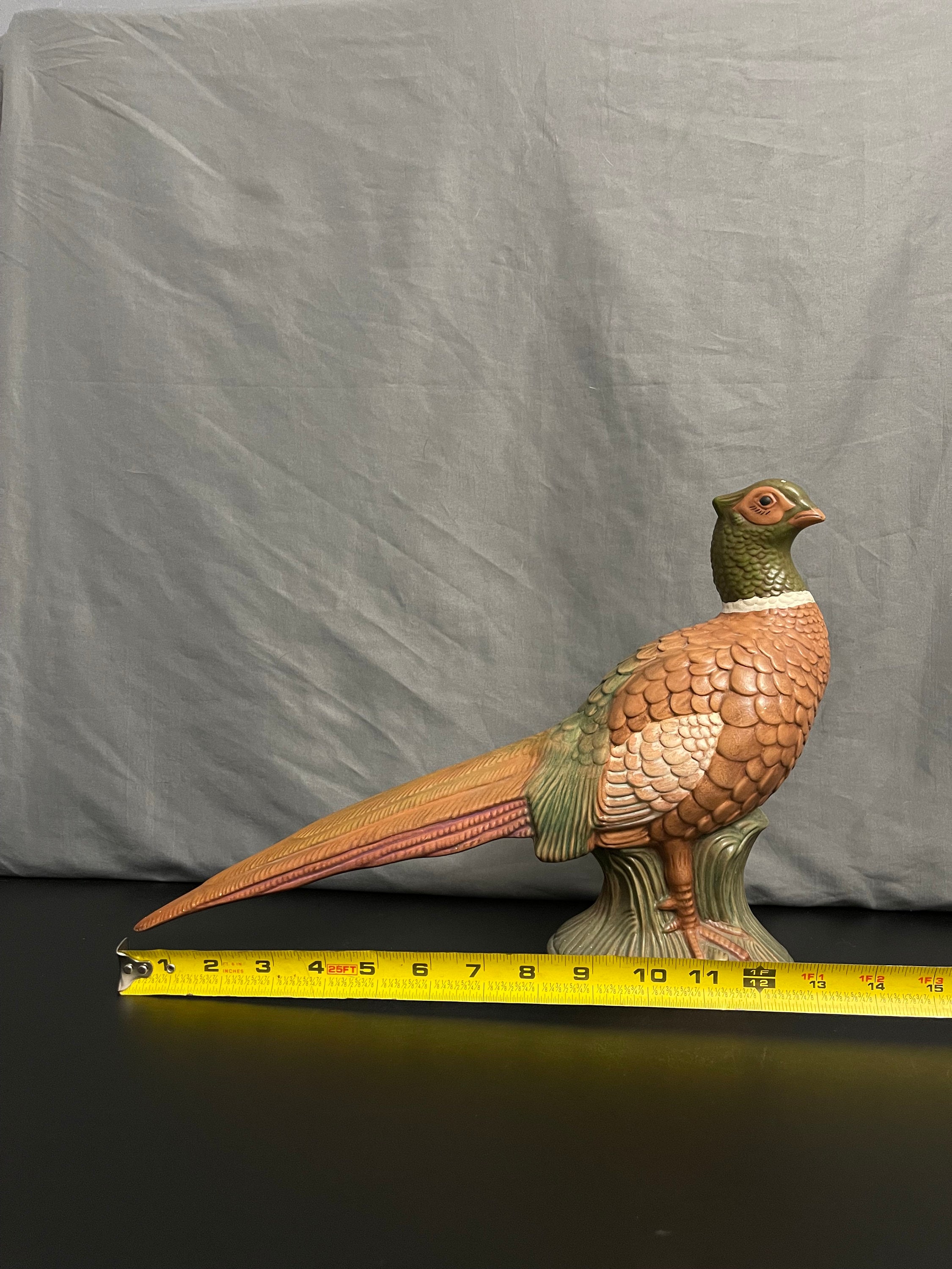 Pair of Vintage Ceramic Pheasants - Etsy