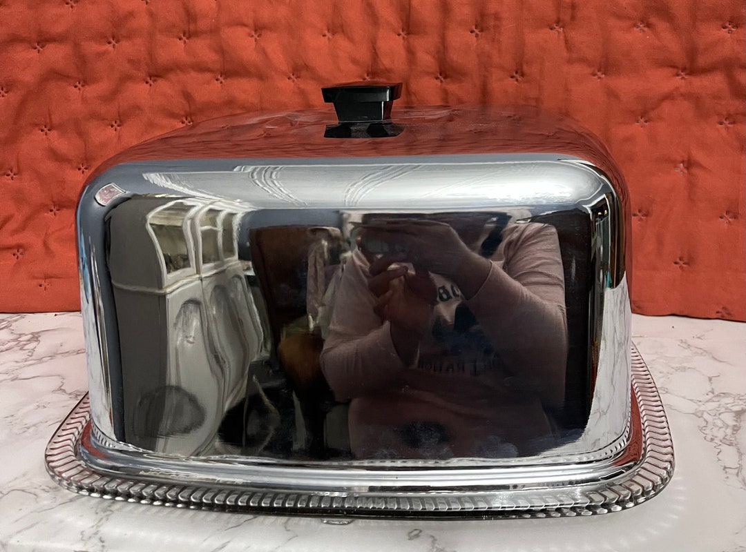 Kromex Lidded Cake Plate - Etsy