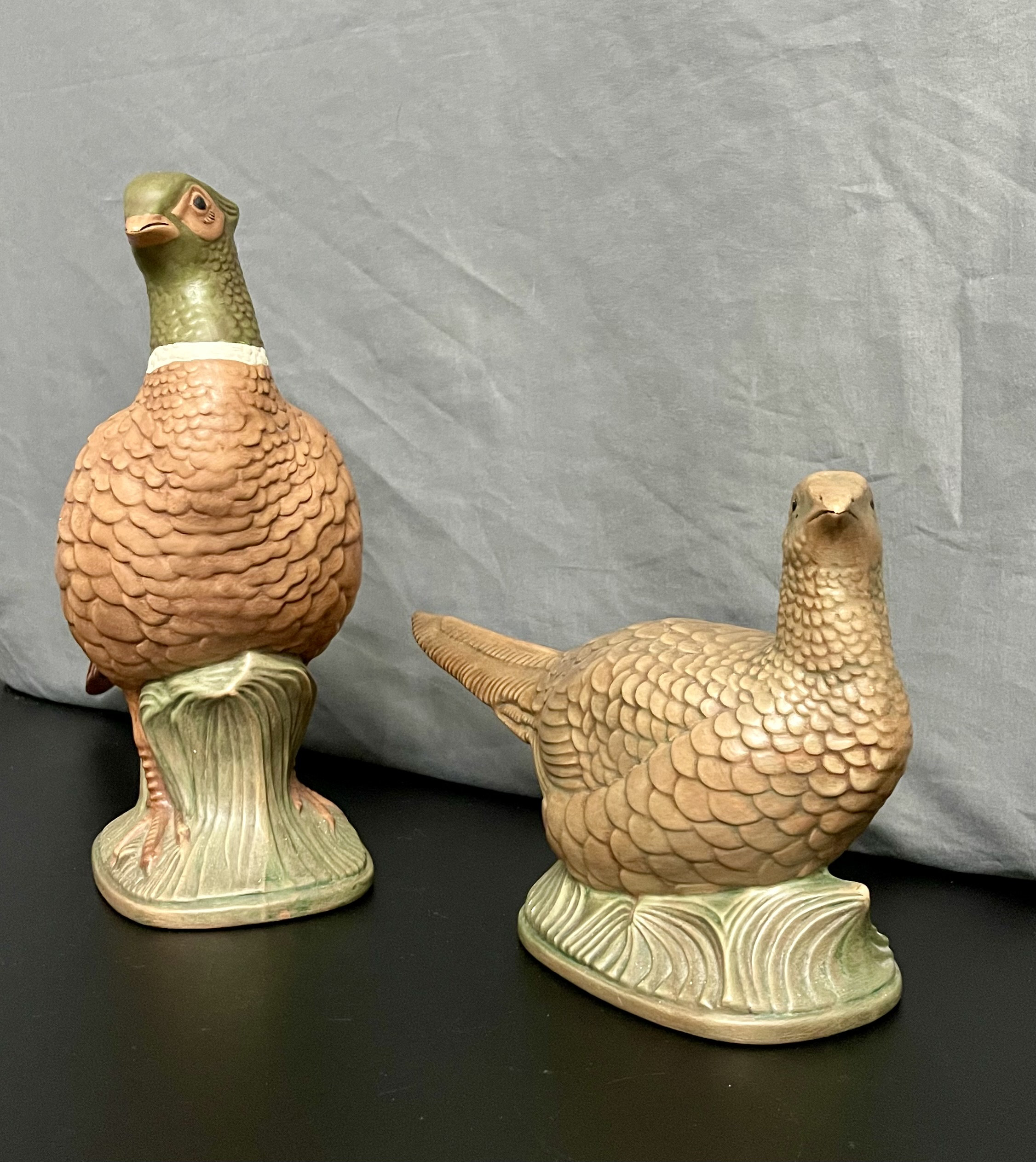 Pair of Vintage Ceramic Pheasants - Etsy
