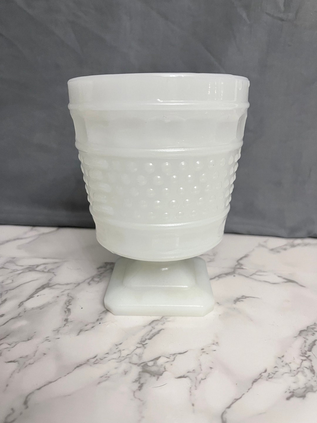 Napco Milk Glass Vase/ Planter - Etsy