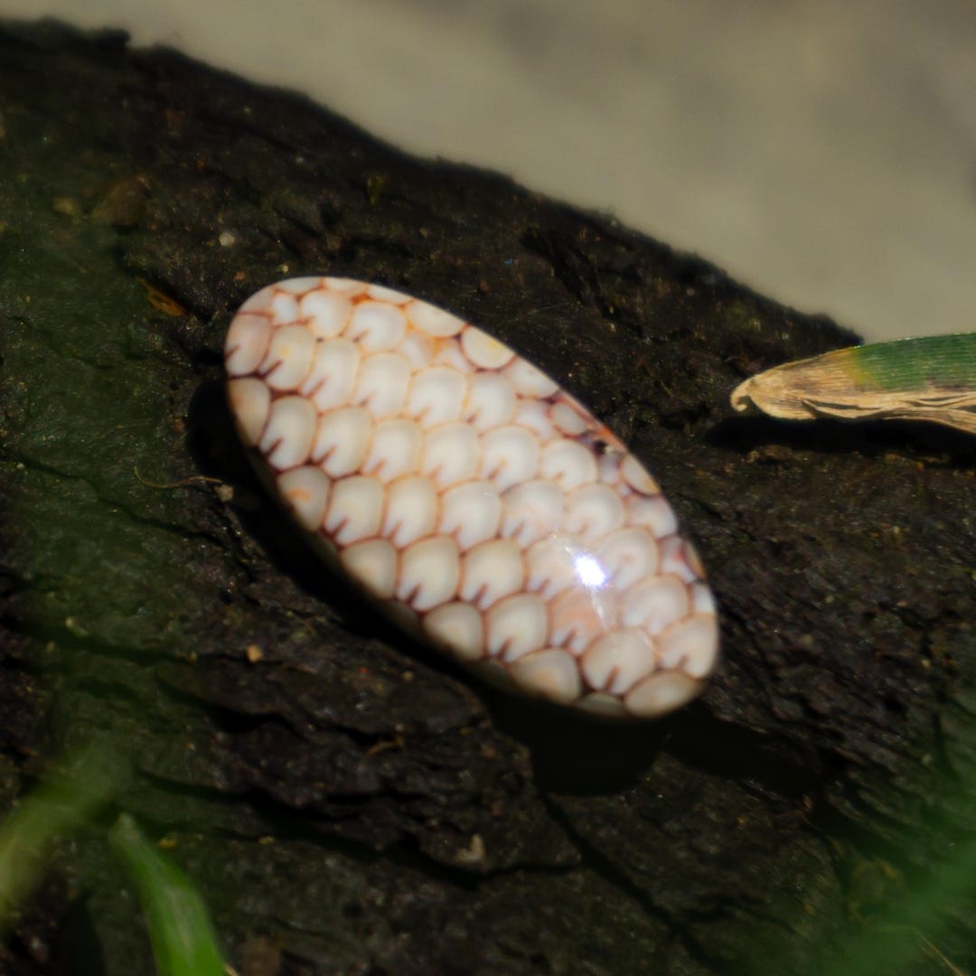 Snake Skin Fossil Gem – Wrasse Teeth Cabochon for Boho Jewelry Supplies ...