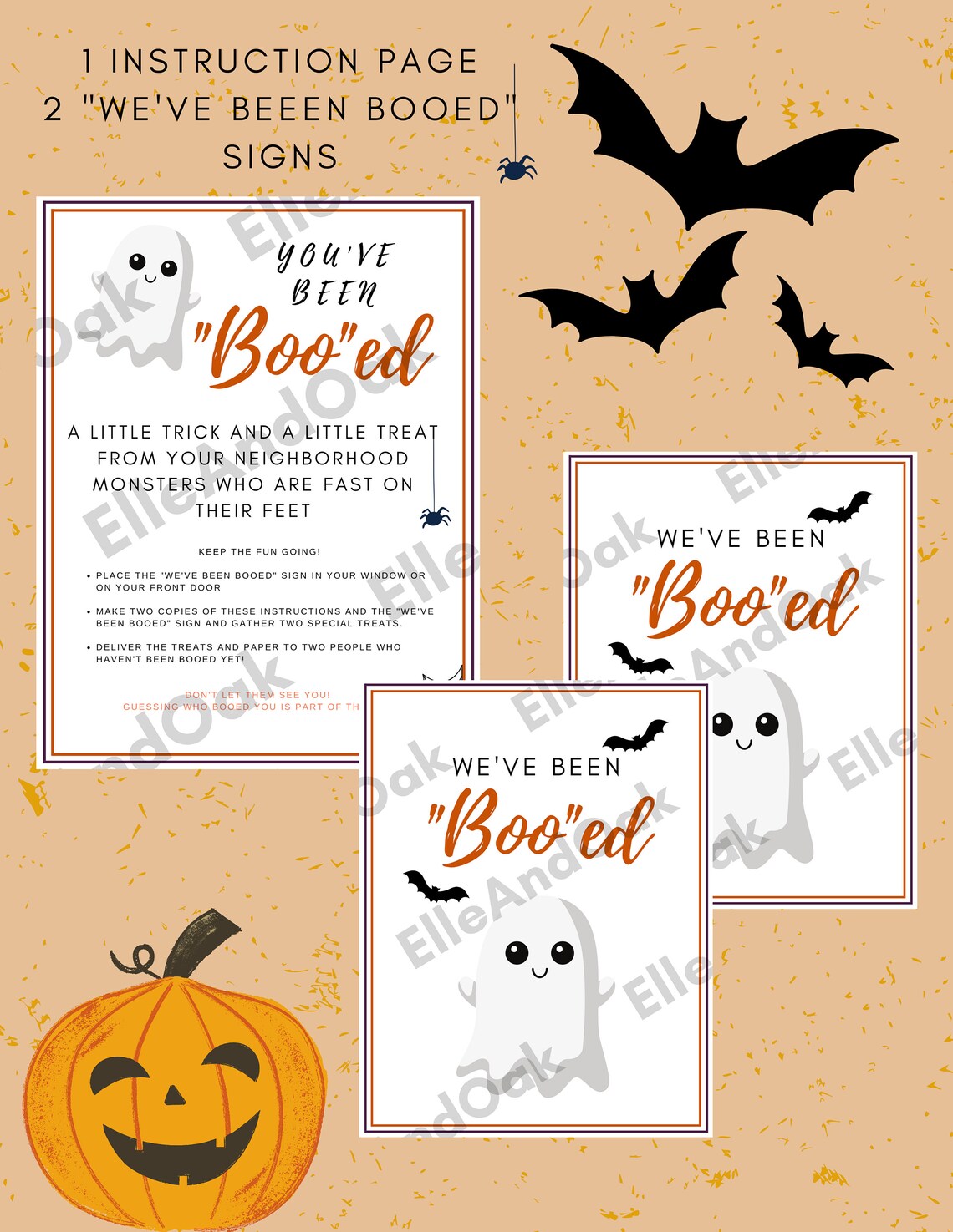 You've Been Booed Printable - Etsy