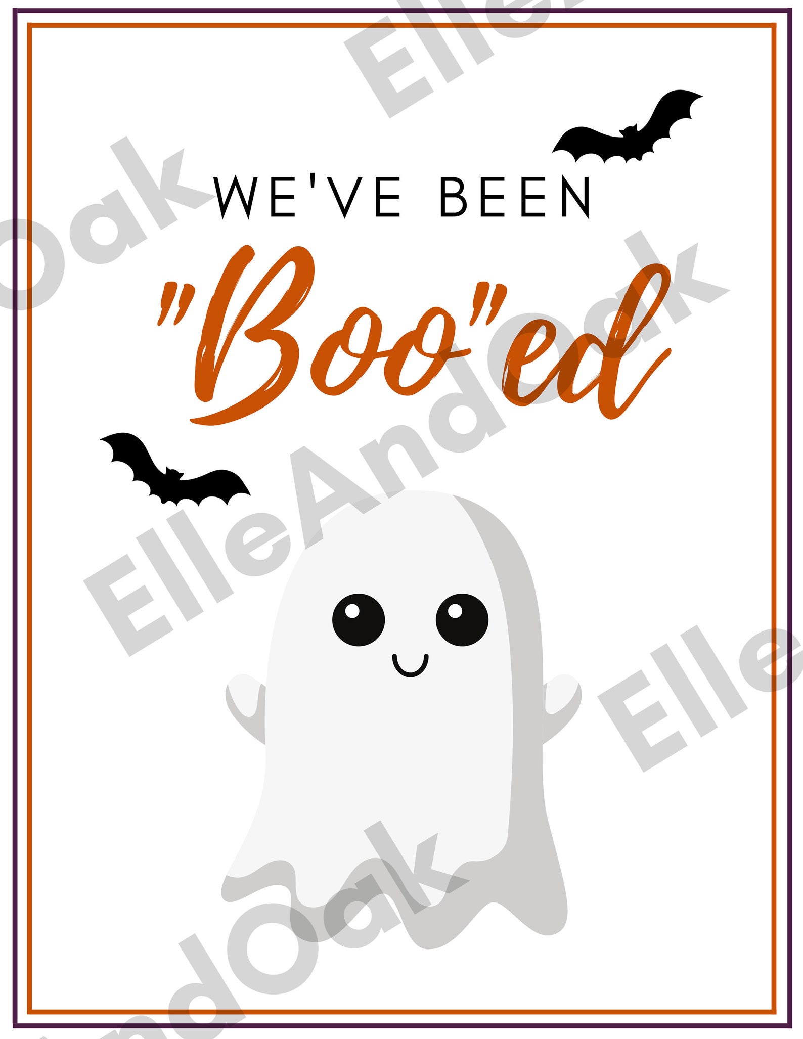 You've Been Booed Printable - Etsy