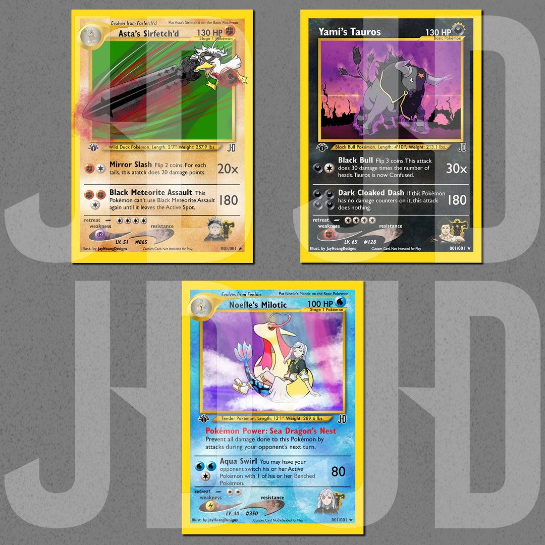 Custom Magic Knights Fan Art Anime Trading Card - Etsy