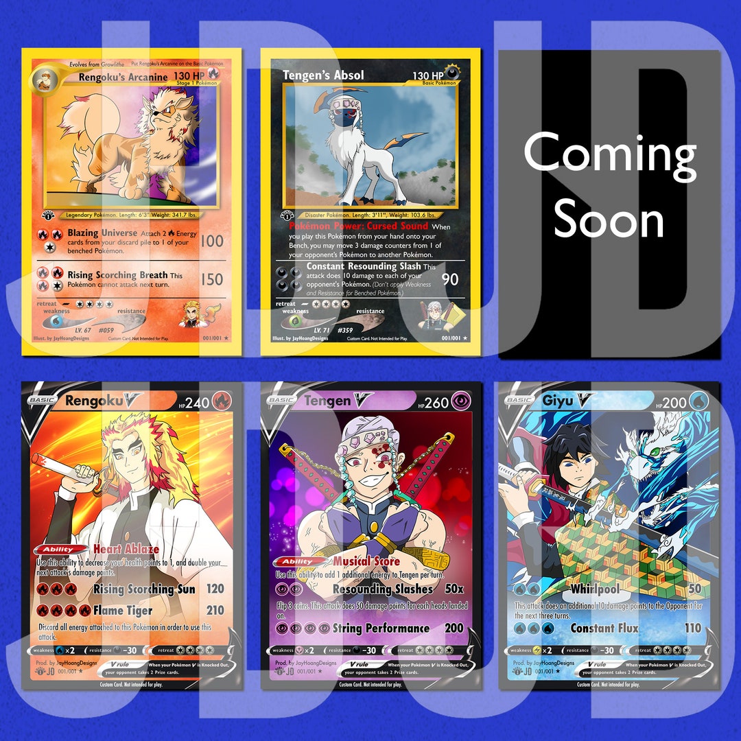 Custom Demon Fan Art Anime Trading Card - Etsy