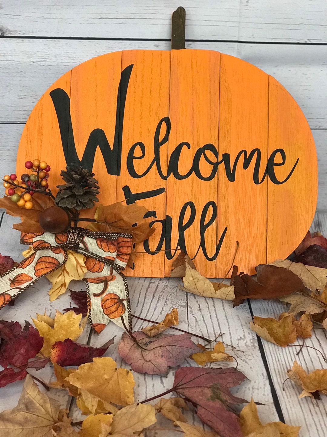 Hand Painted Pumpkin Sign - Etsy Sweden