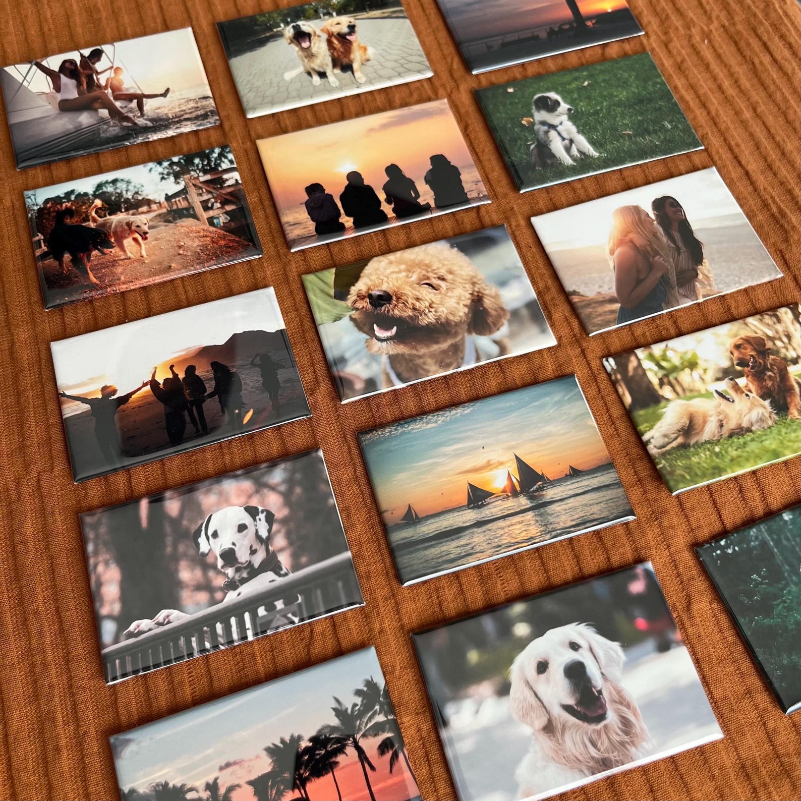 6 Custom Photo Magnets 2x3 Personalized Fridge Magnets Hardback Picture ...