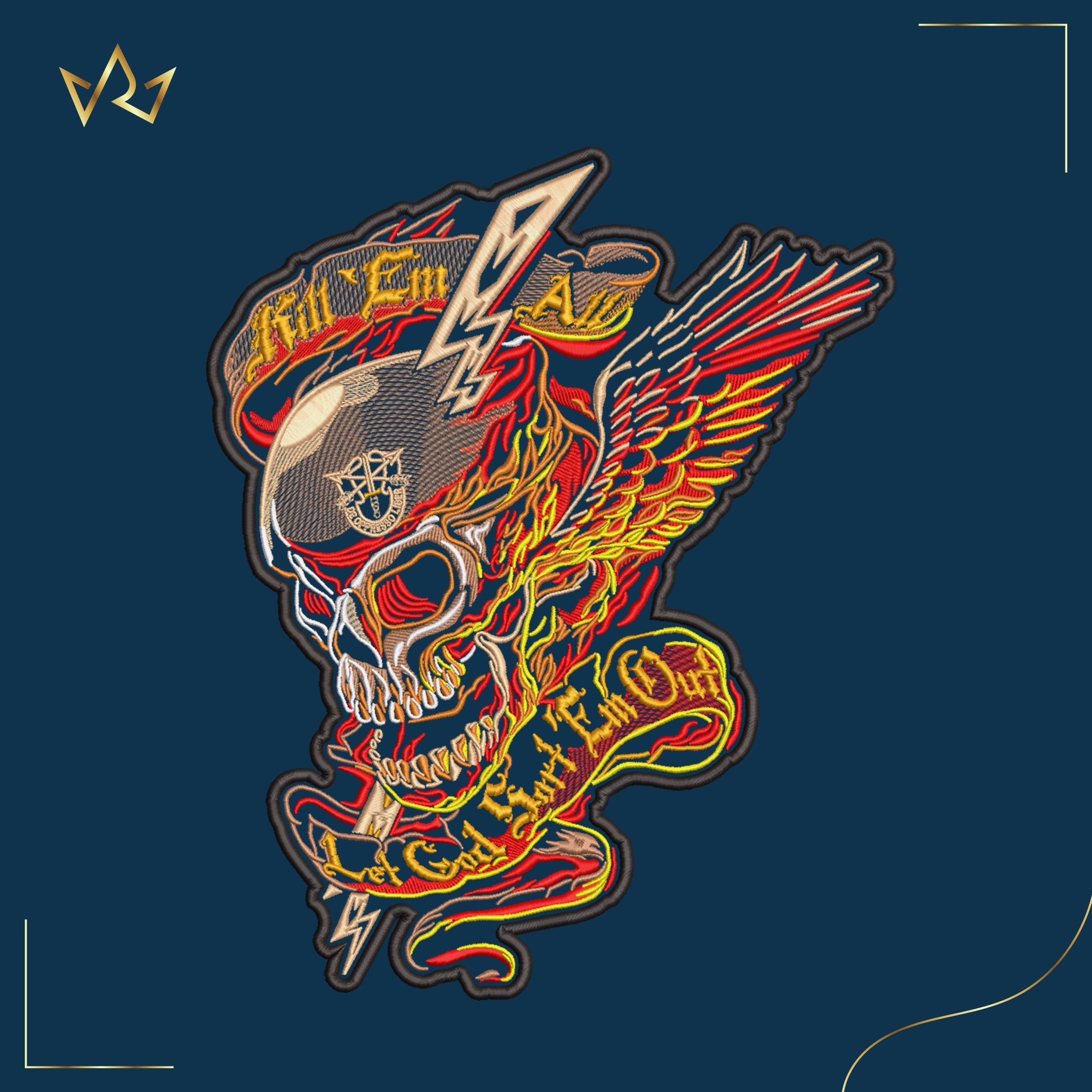 Custom Embroidery Digitizing / Custom Embroidery Pattern/ - Etsy