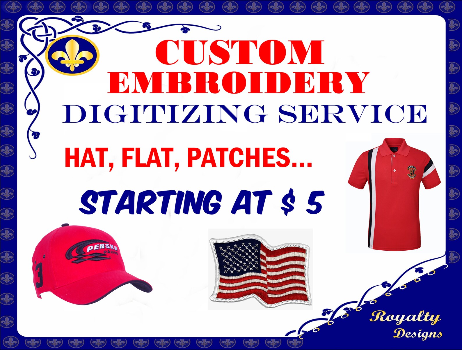 Custom Embroidery Digitizing / Custom Embroidery Pattern/ - Etsy