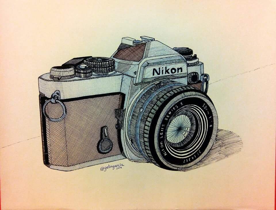Nikon Camera Drawings