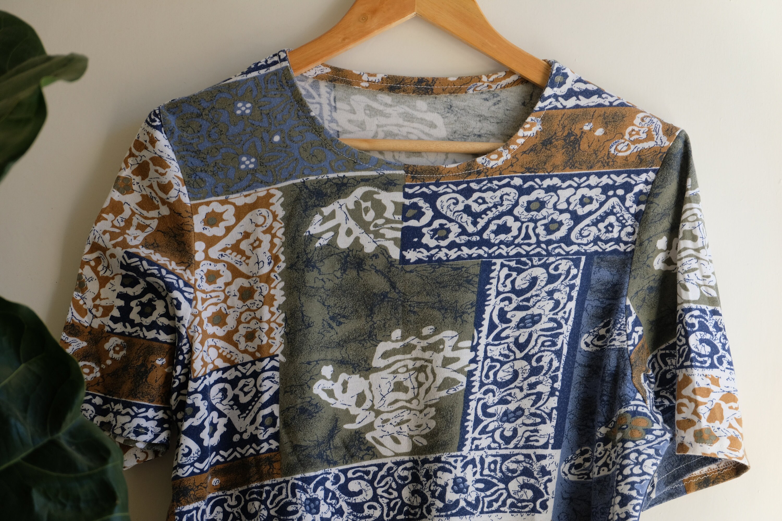 Vintage Colorful T Shirt Retro Abstract Tee Shirt Blue - Etsy Australia