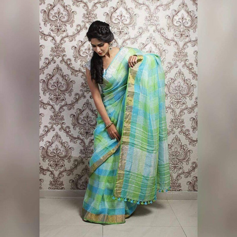 Linen by Linen 100 Count Multi Color Checks Pure Organic - Etsy