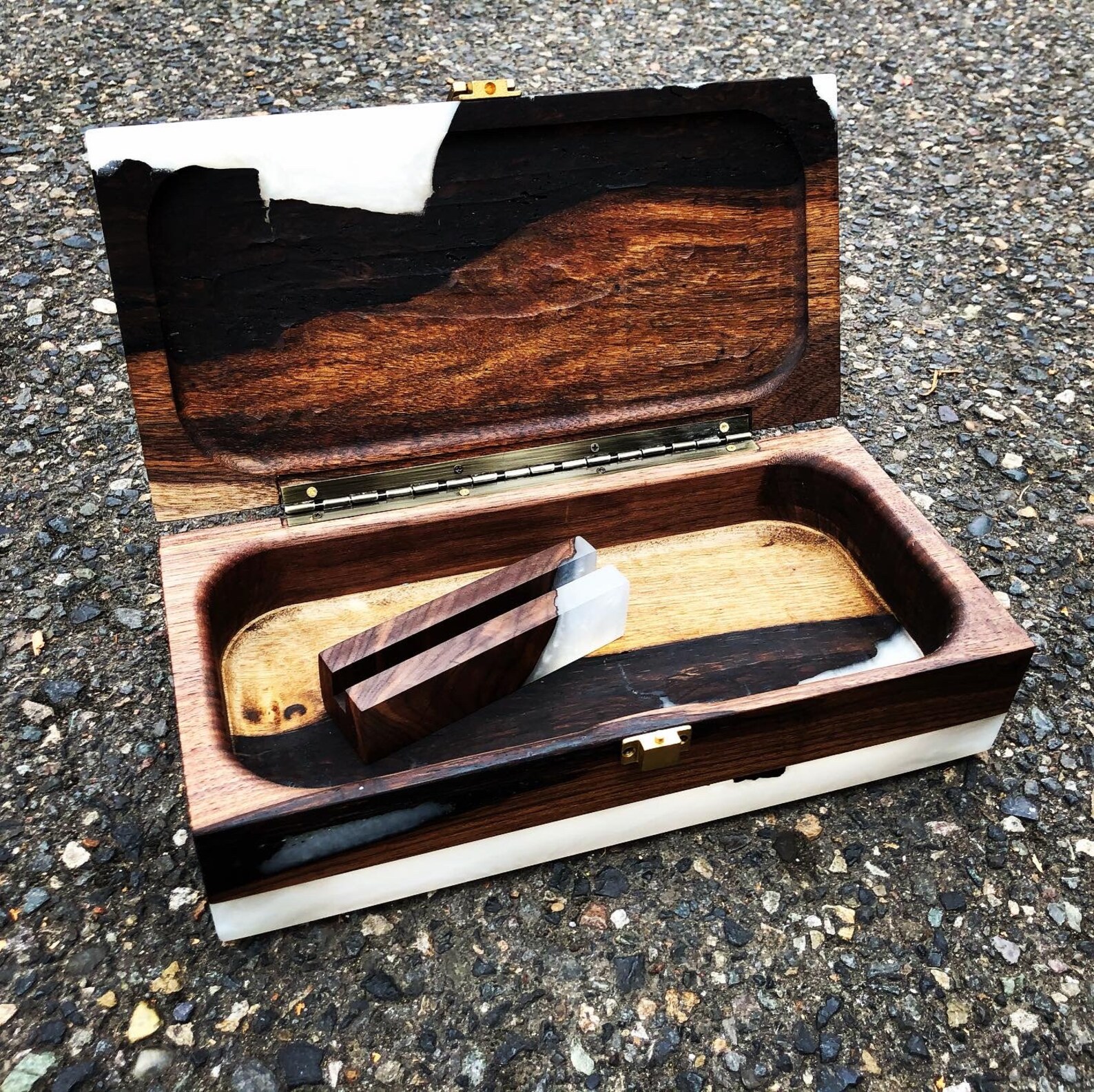Custom Wood and Resin Box - Etsy