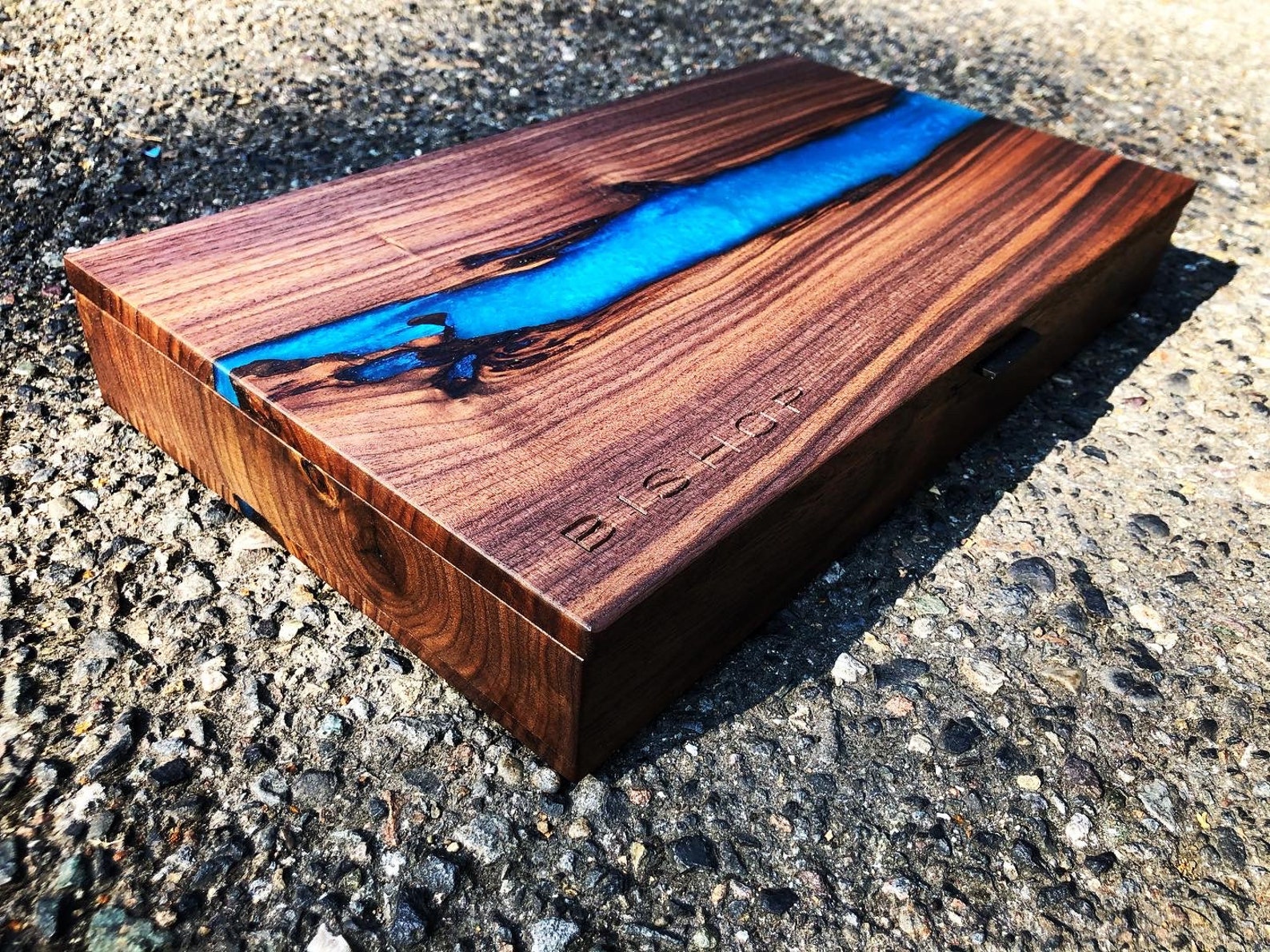 Custom Wood and Resin Box - Etsy