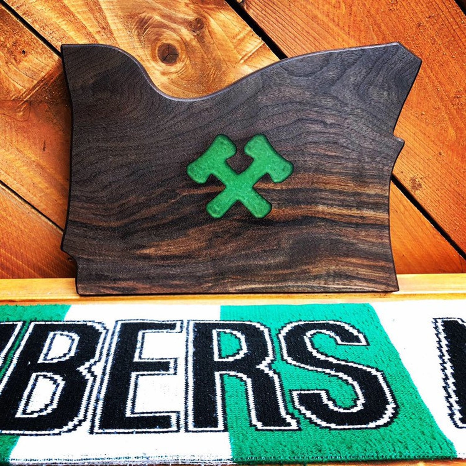 Custom Made to Order Crossed Axe Board - Etsy