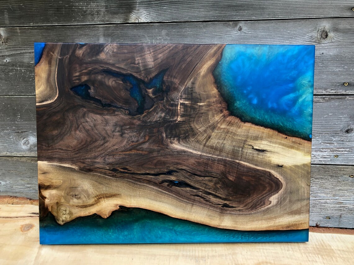 Medium Wood and Resin Custom Art Piece | Etsy
