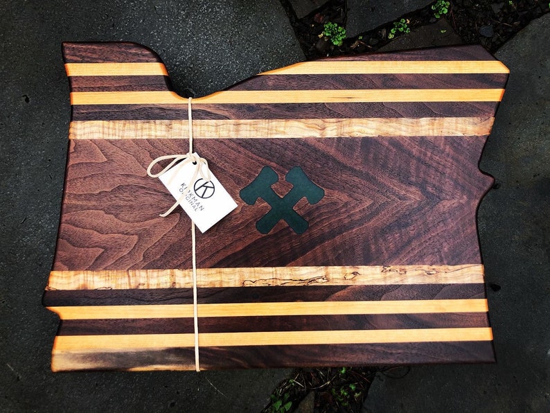 Custom Made to Order Crossed Axe Board | Etsy