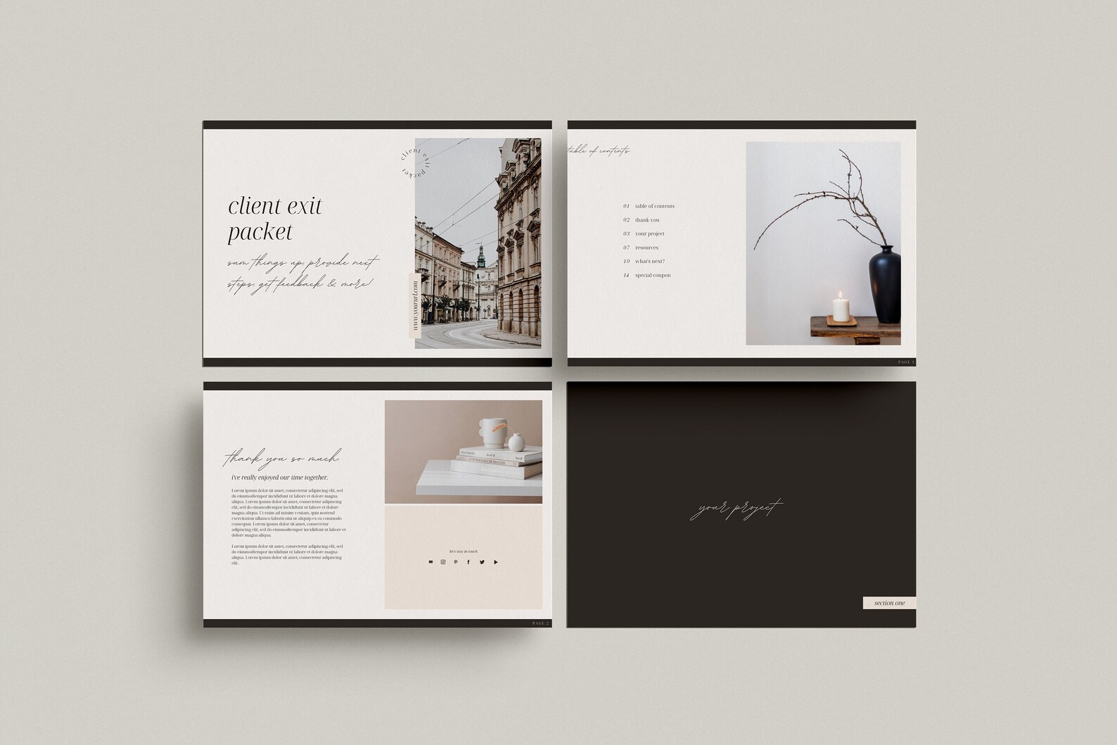 Client Exit Packet Canva Template Business Template | Etsy