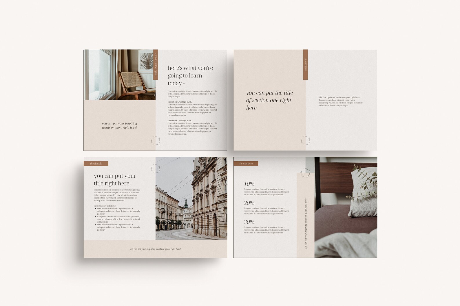 Presentation Template, Canva Template, Introduction Packet, Webinar ...