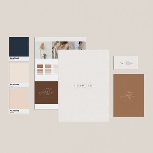 Pre-made Brand Logo Submark Brandboard Business Cards | Etsy