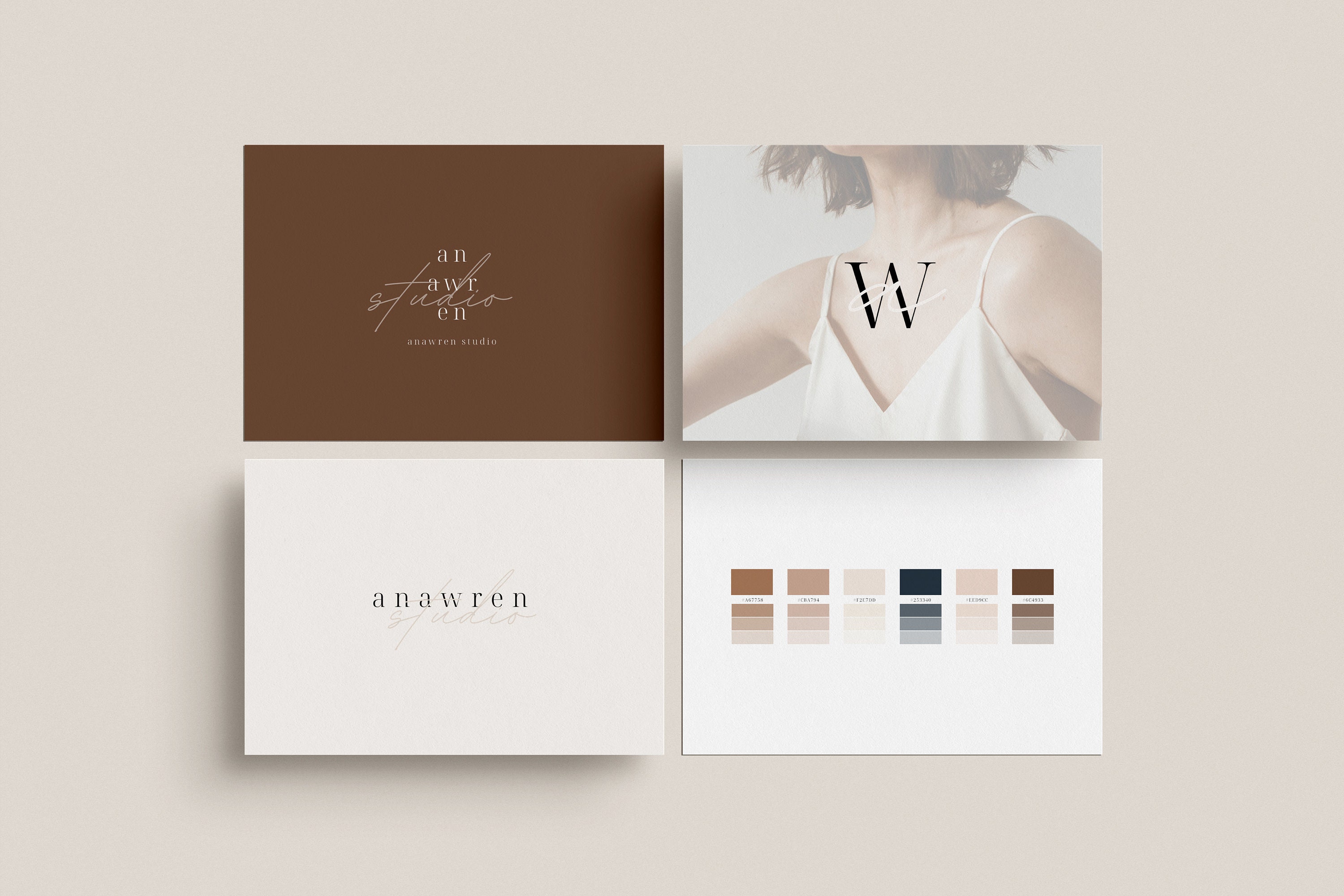 Pre-made Brand Logo Submark Brandboard Business Cards - Etsy
