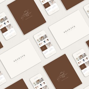 Pre-made Brand Logo Submark Brandboard Business Cards | Etsy