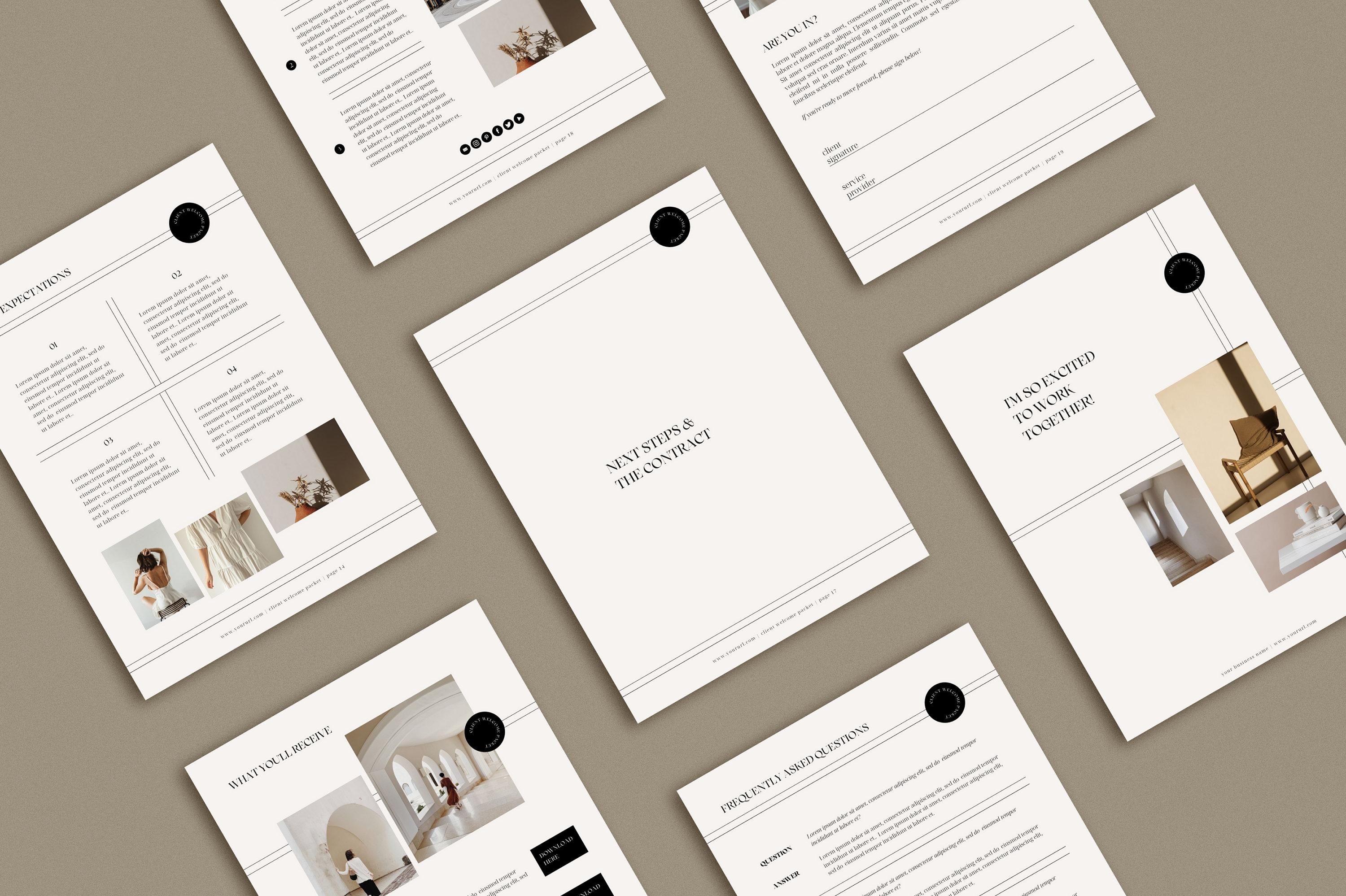 Paper New Client Welcome Planner Client Onboarding Template Client ...