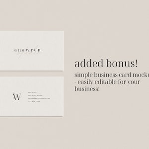 Pre-made Brand Logo Submark Brandboard Business Cards - Etsy