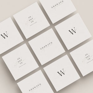 Pre-made Brand Logo Submark Brandboard Business Cards | Etsy