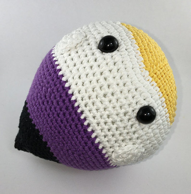 Non-binary flag ghost crochet pattern PDF - Etsy Italia