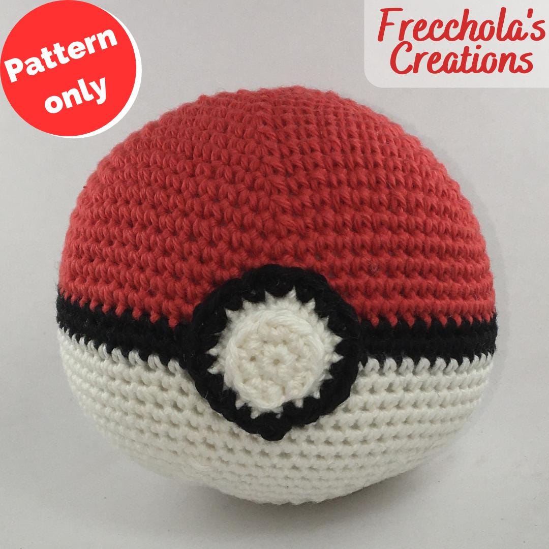 Poké Ball Crochet Pattern PDF - Etsy