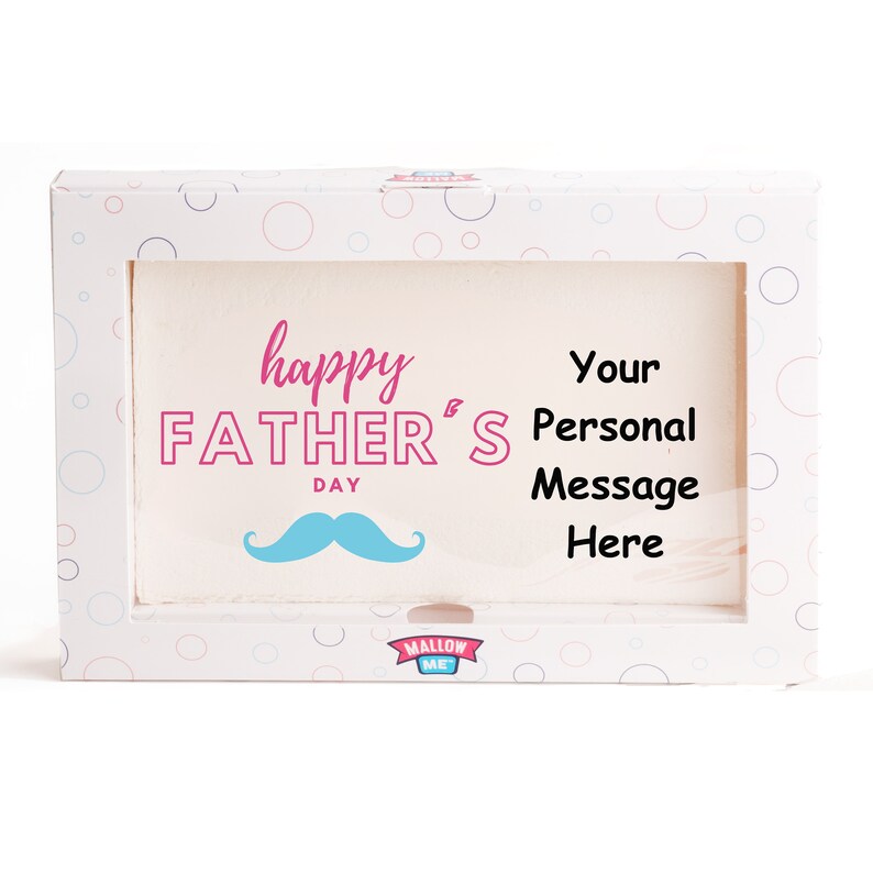 Happy Fathers Day Giant Marshmallow Personalised Gift Best Dad Ever ...