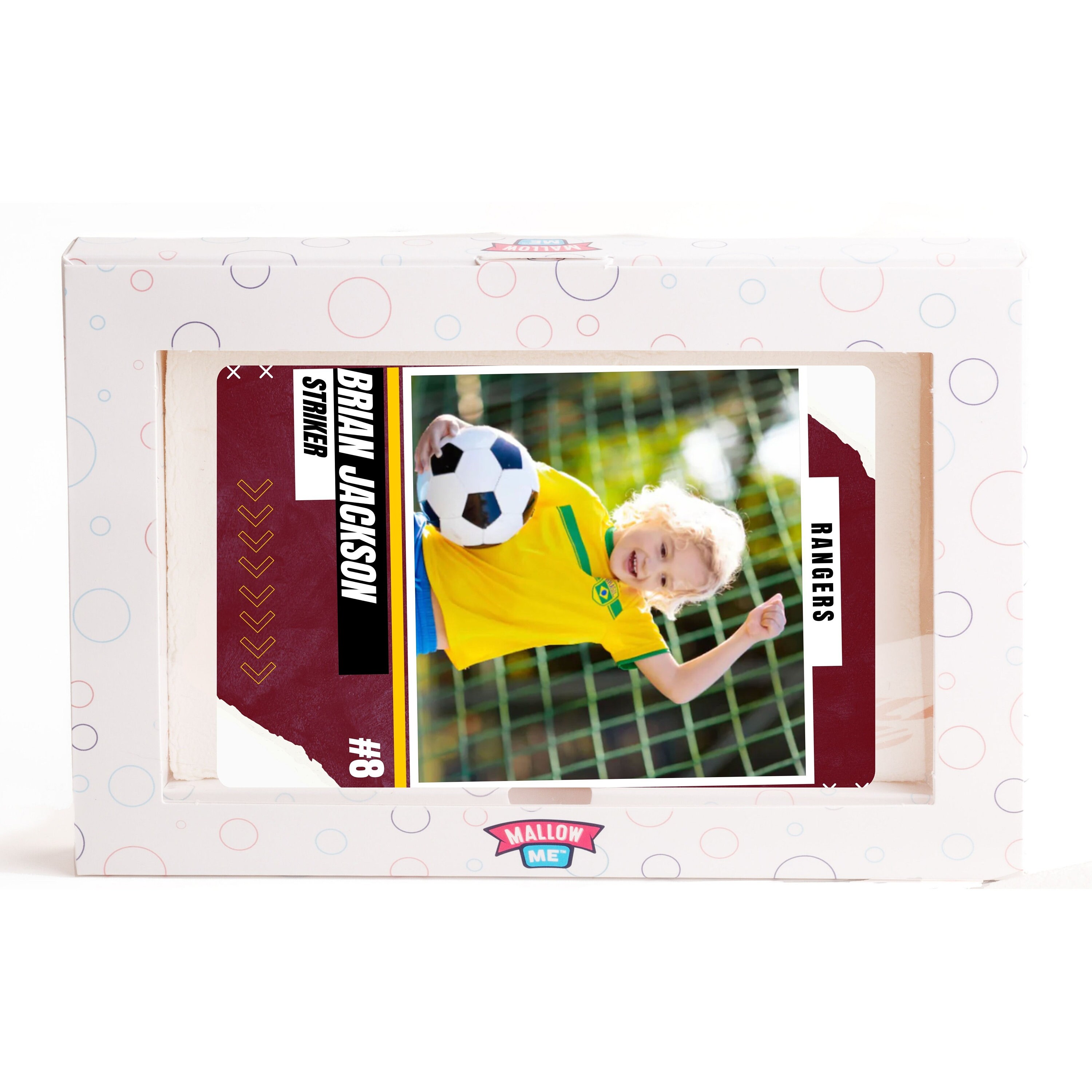 Soccer Trading Cards Inspired Giant Marshmallow Personalised Gift ...