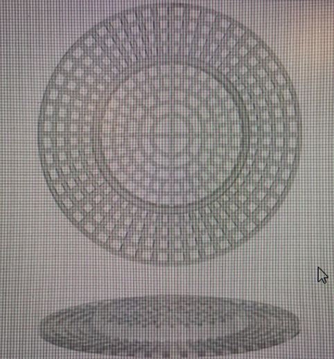 Round Plastic Canvas With Raised Center, 3