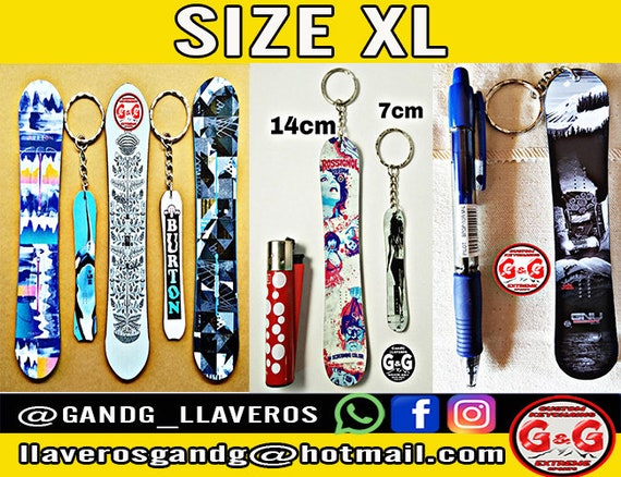 Xl Sizes Custom Keychains Extreme Sports Snowboard | Etsy