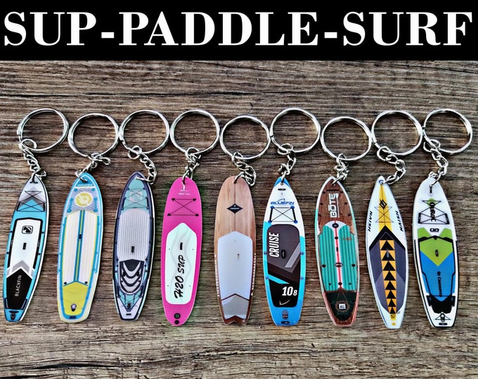 Stand up Paddle Board - SUP Keychain - Flexible Plastic PVC With ...