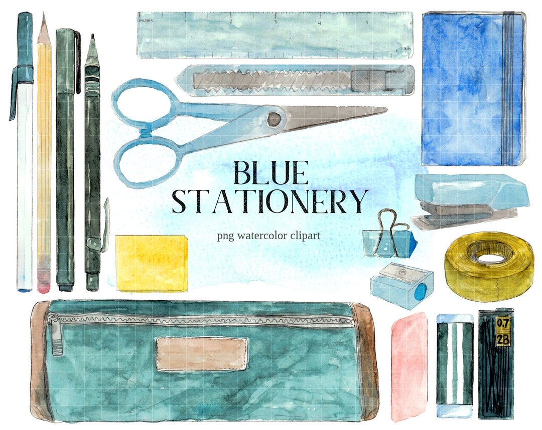 Stationery Clipart, Png Download, Back to School Set, School Supplies ...