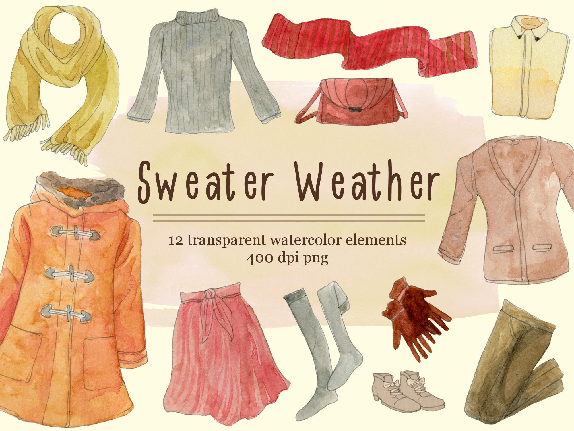 Fall Clothing Clip Art